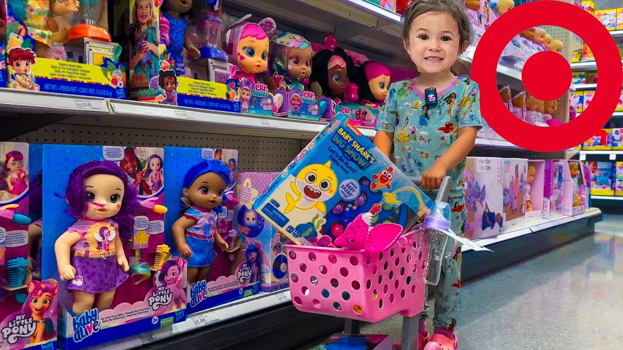 Target Shopping with a MiNi Shopping Cart (first time at a NEW target ...