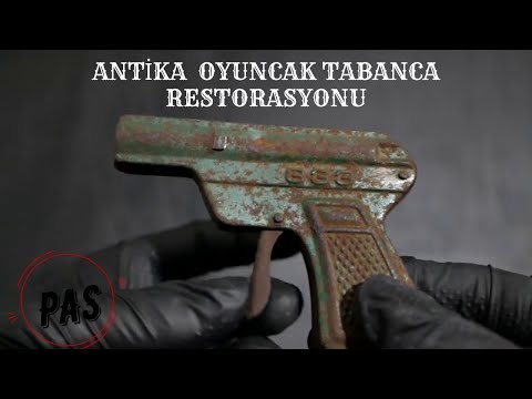 ANTİKA OYUNCAK TABANCA RESTORASYONU ! MÜKEMMEL DÖNÜŞÜM !