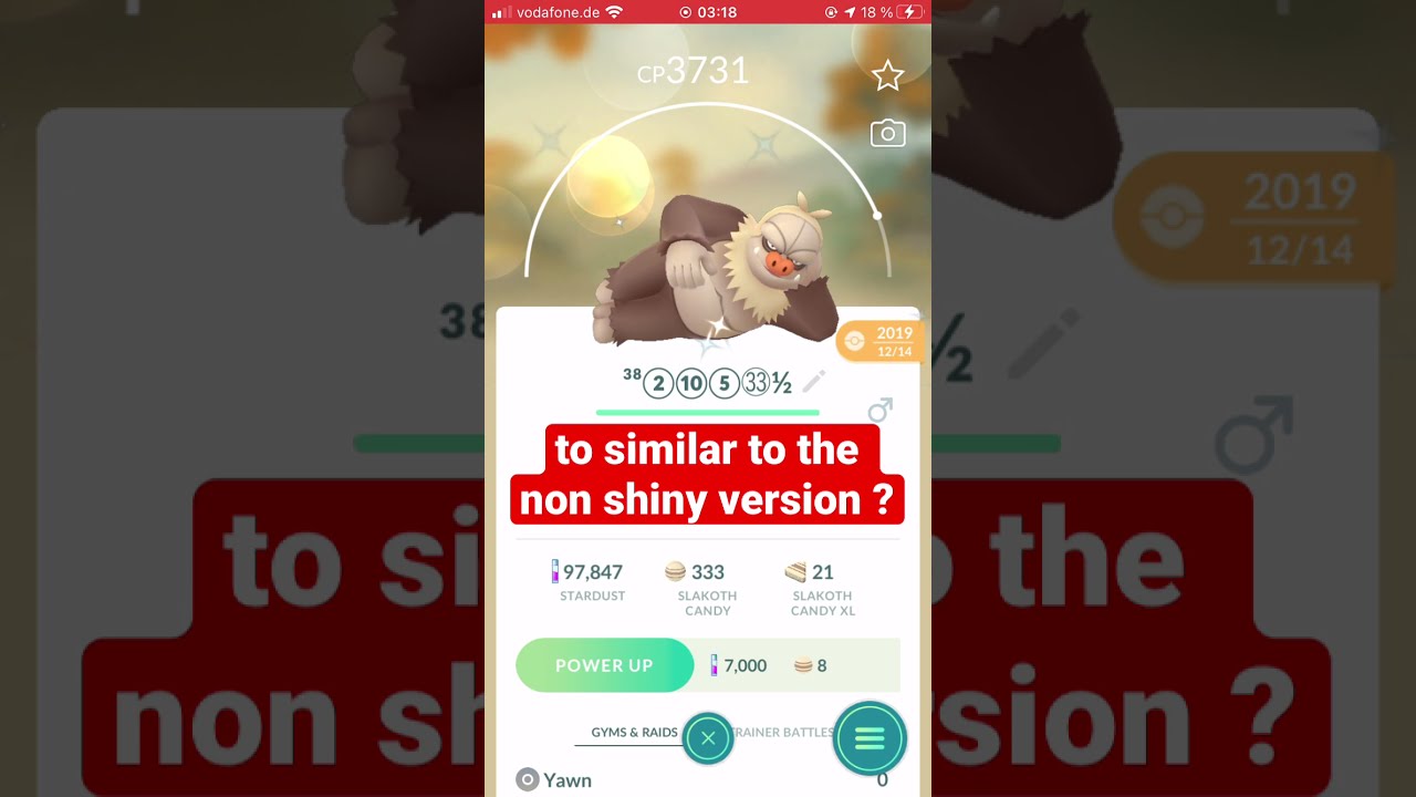 SHINY SLAKING IN POKEMON GO - YouTube