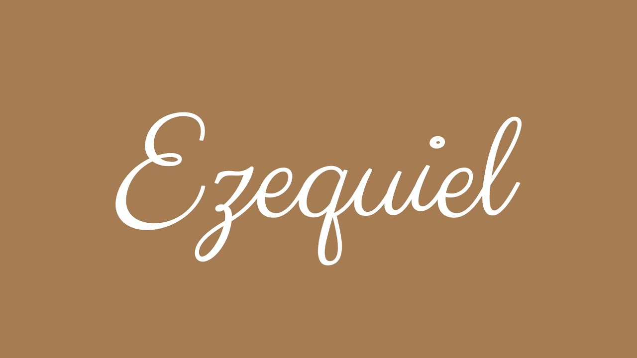 Learn how to Sign the Name Ezequiel Stylishly in Cursive Writing - YouTube