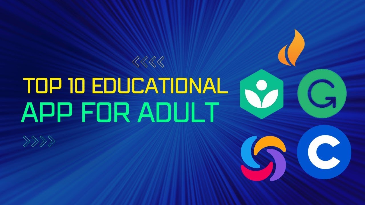 Top 10 Educational Apps for Adults in 2024 - YouTube
