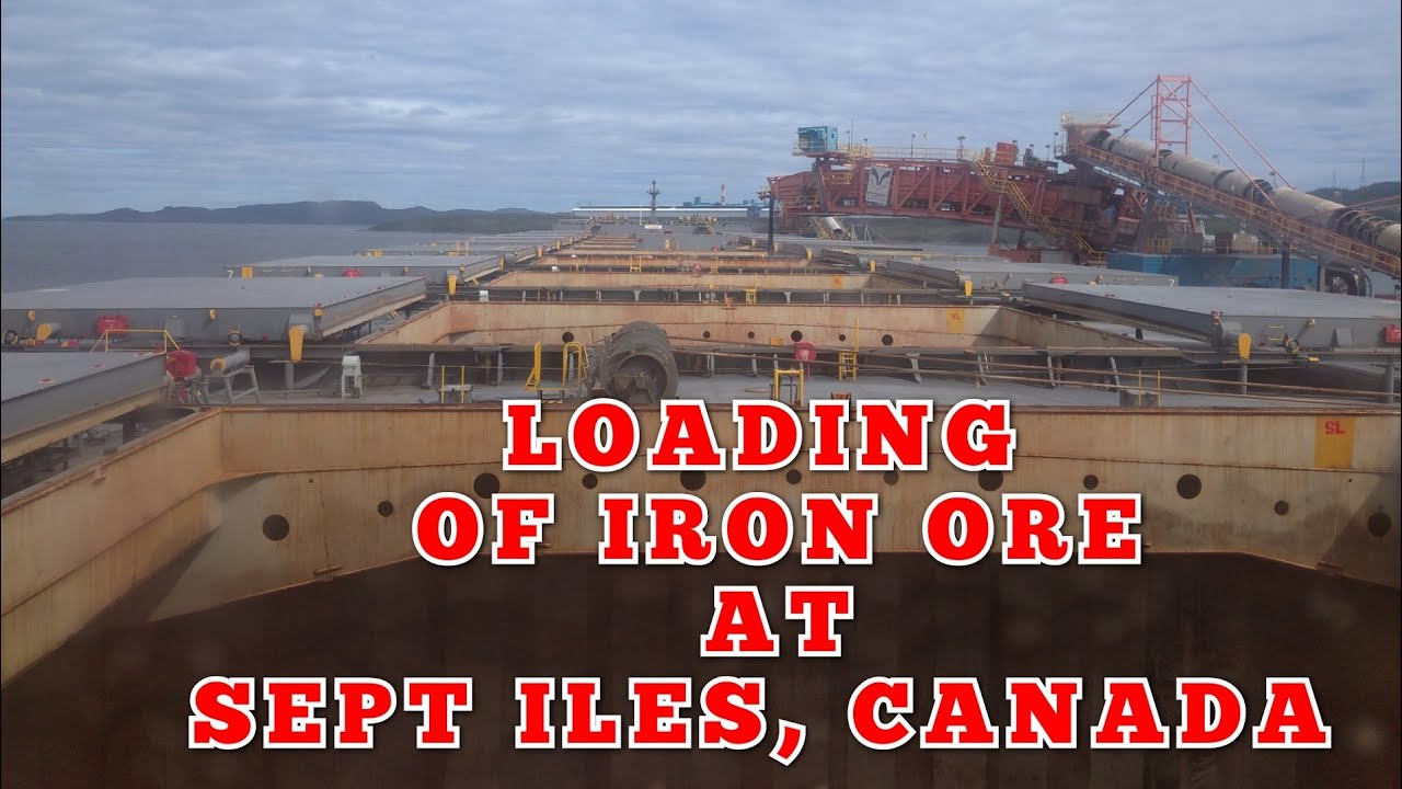 LOADING OF IRON ORE @ POINTE NIORE, CANADA - YouTube