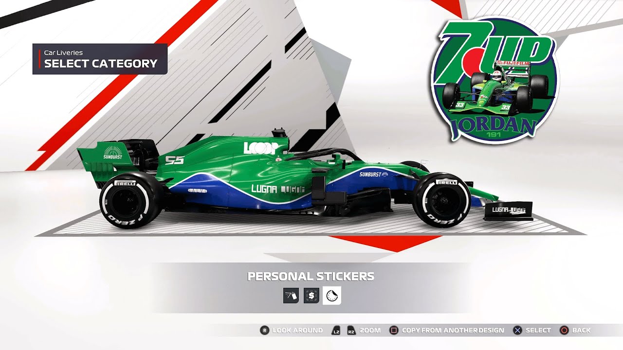 MAKING a JORDAN 91' livery in F1 2021 (F1 2021 My Team & Online) - YouTube