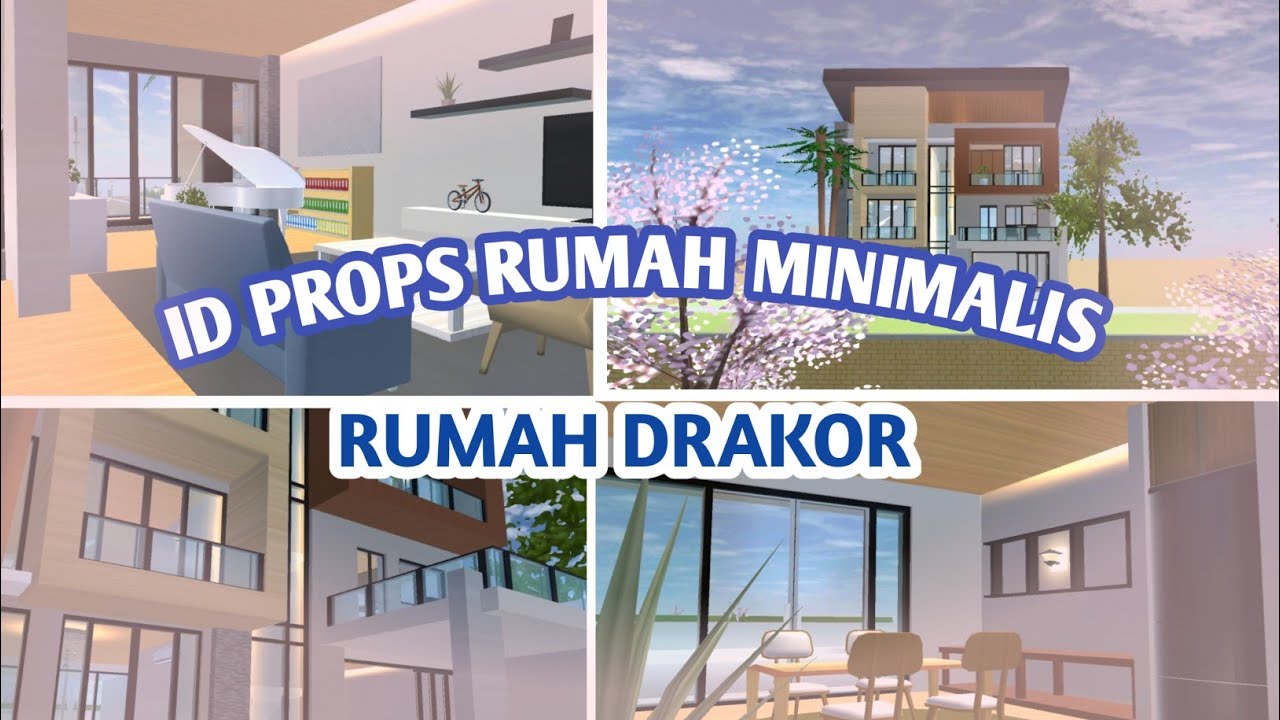 [BAGI BAGI ID] RUMAH SULTAN MEWAH MINIMALIS 3 LANTAI DI SAKURA SCHOOL SIMULATOR - YouTube