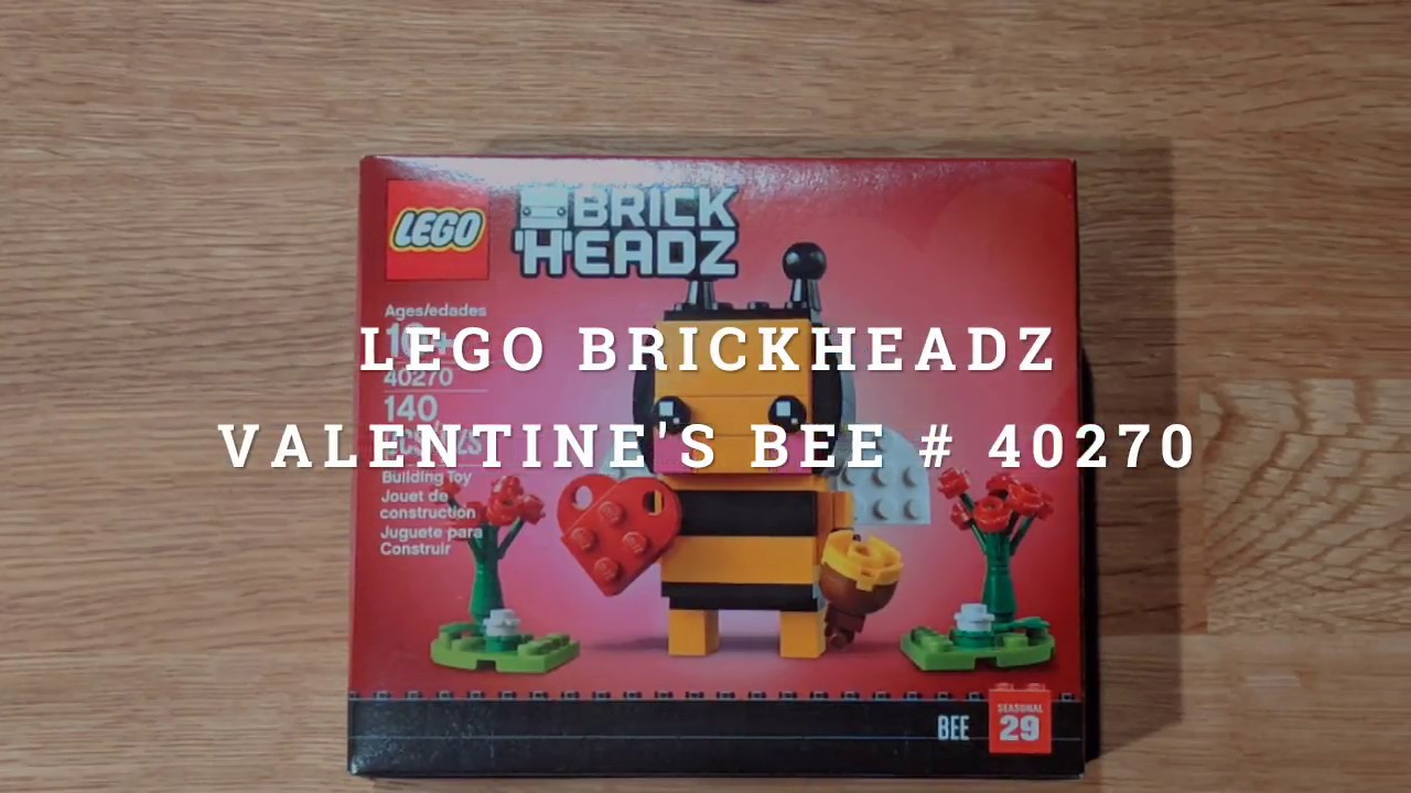 BrickHeadz Valentine's Bee #40270 Lego Review #3 - YouTube