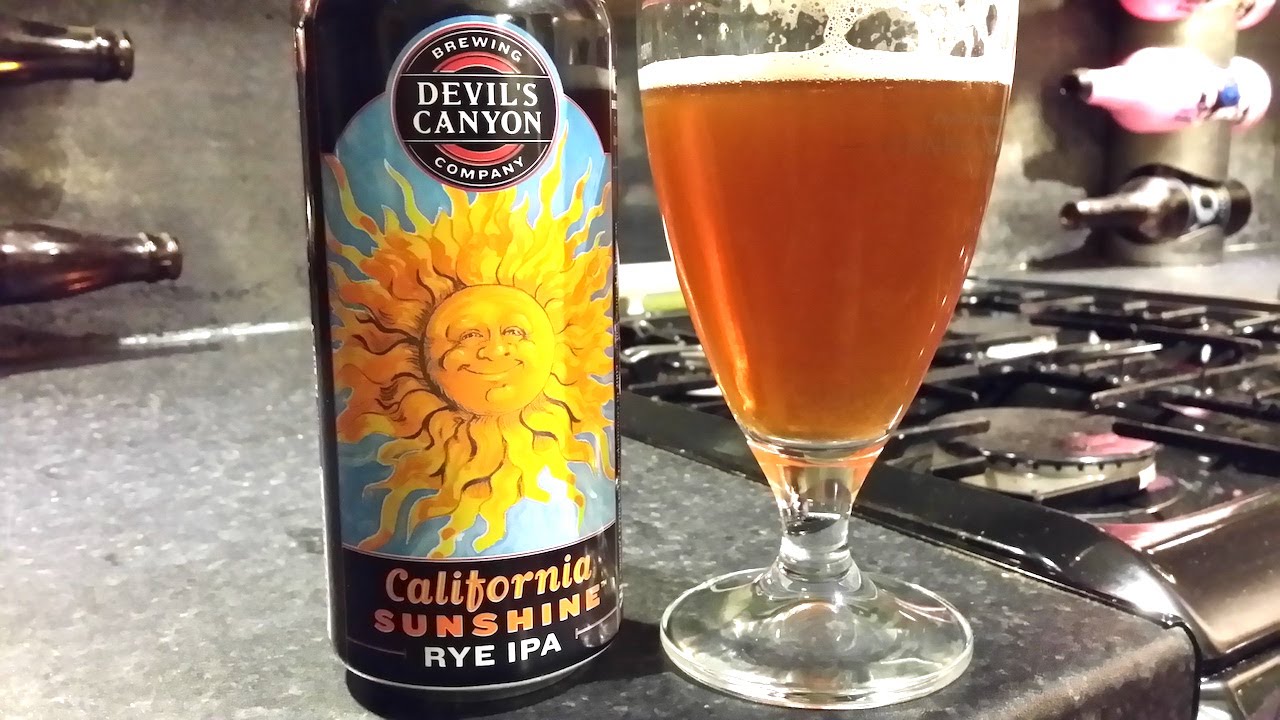 Devil's Canyon California Sunshine Rye IPA By Devil's Canyon Brewing ...