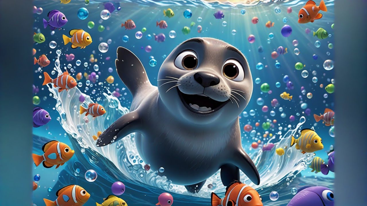 Sammy Seal Swims So Fast | Fun Swim Song for Kids | Energetic Rhyme for ...