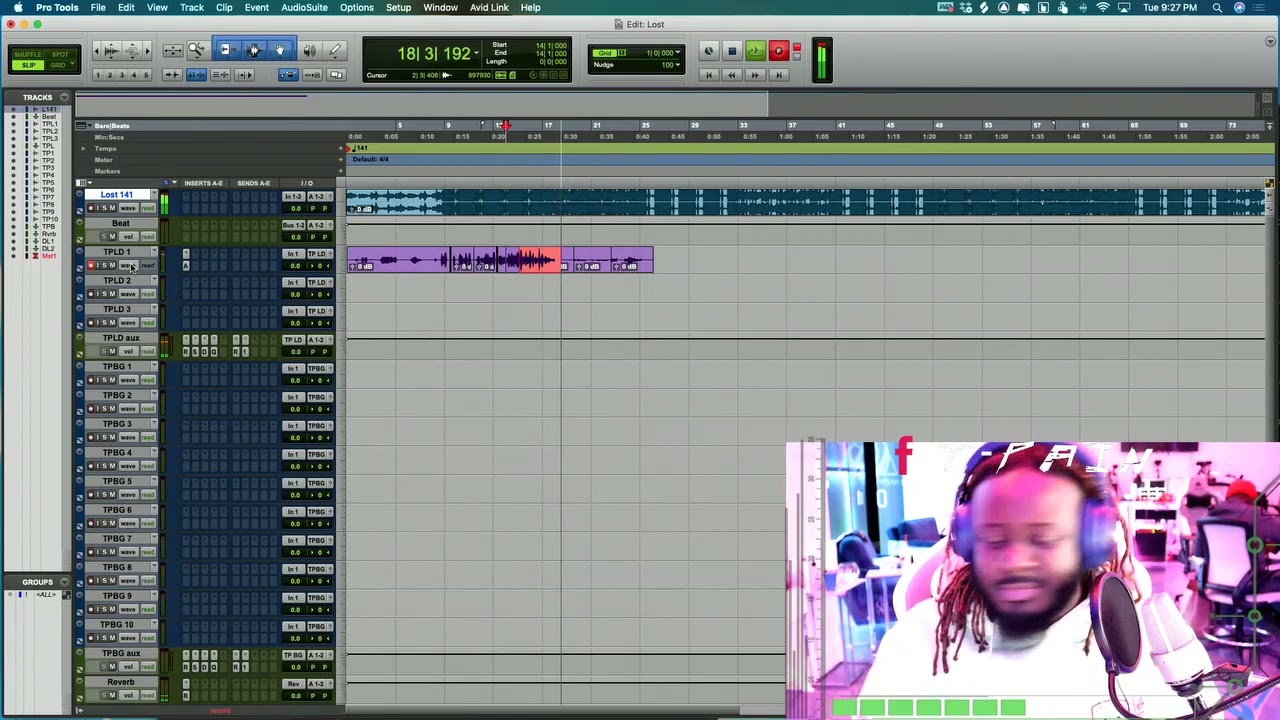 T- pain recording in the studio twitch - YouTube