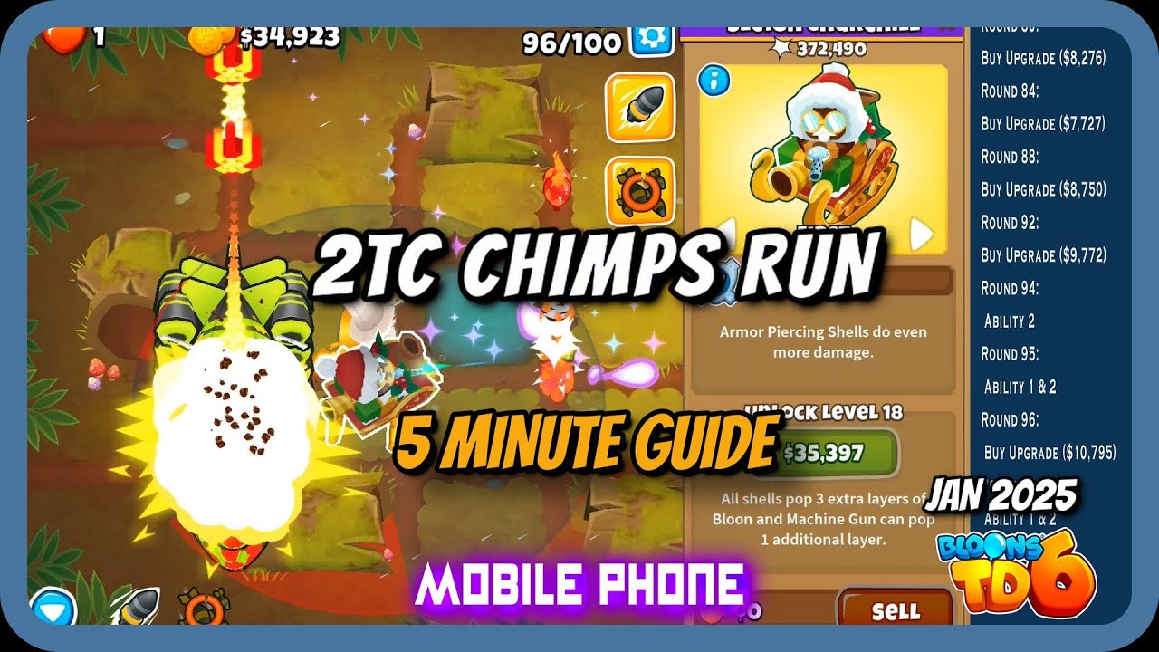 2TC LOGS BTD6 CHIMPS WIZARD AND CHURCHILL MOBILE PHONE - YouTube