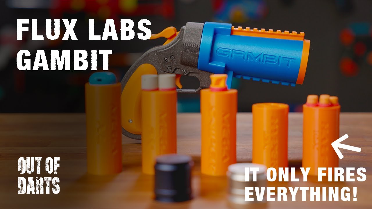 A 40-MAX foam dart blaster is finally on the shop! | Flux Labs Gambit ...
