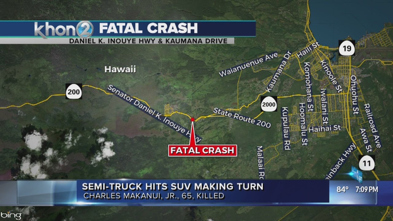 Police: Driver who died at scene of crash in Hilo, identified - YouTube