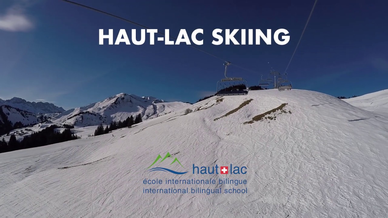 Skiing at Haut-Lac School - YouTube