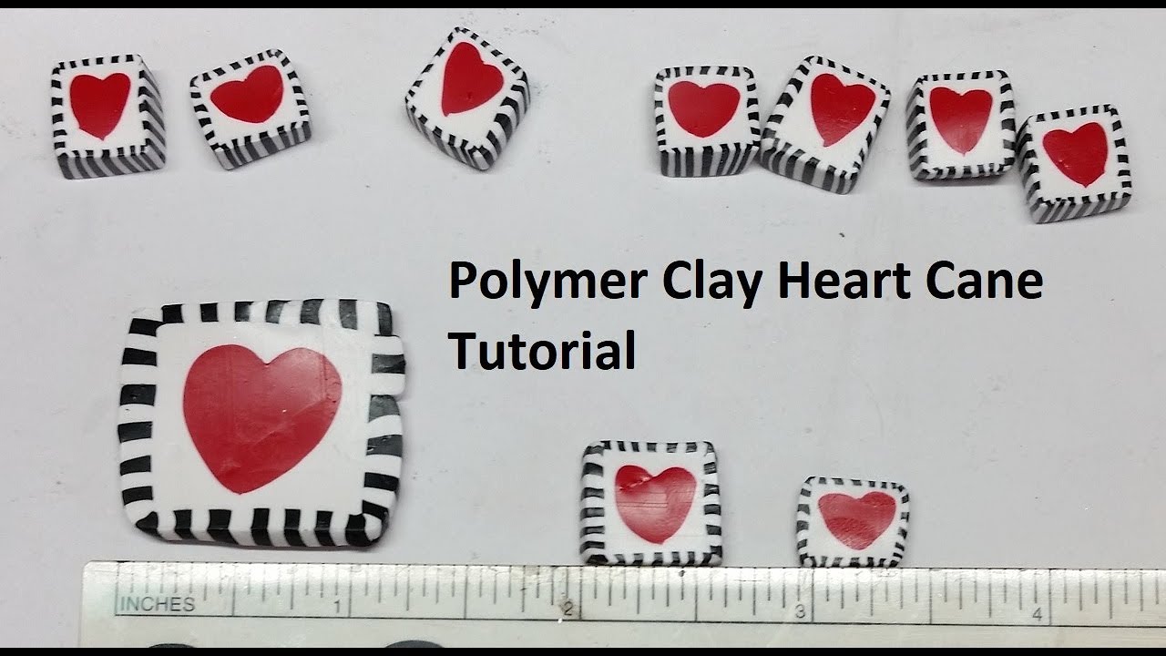 Polymer Clay Heart Cane Tutorial by Gayle Thompson - YouTube