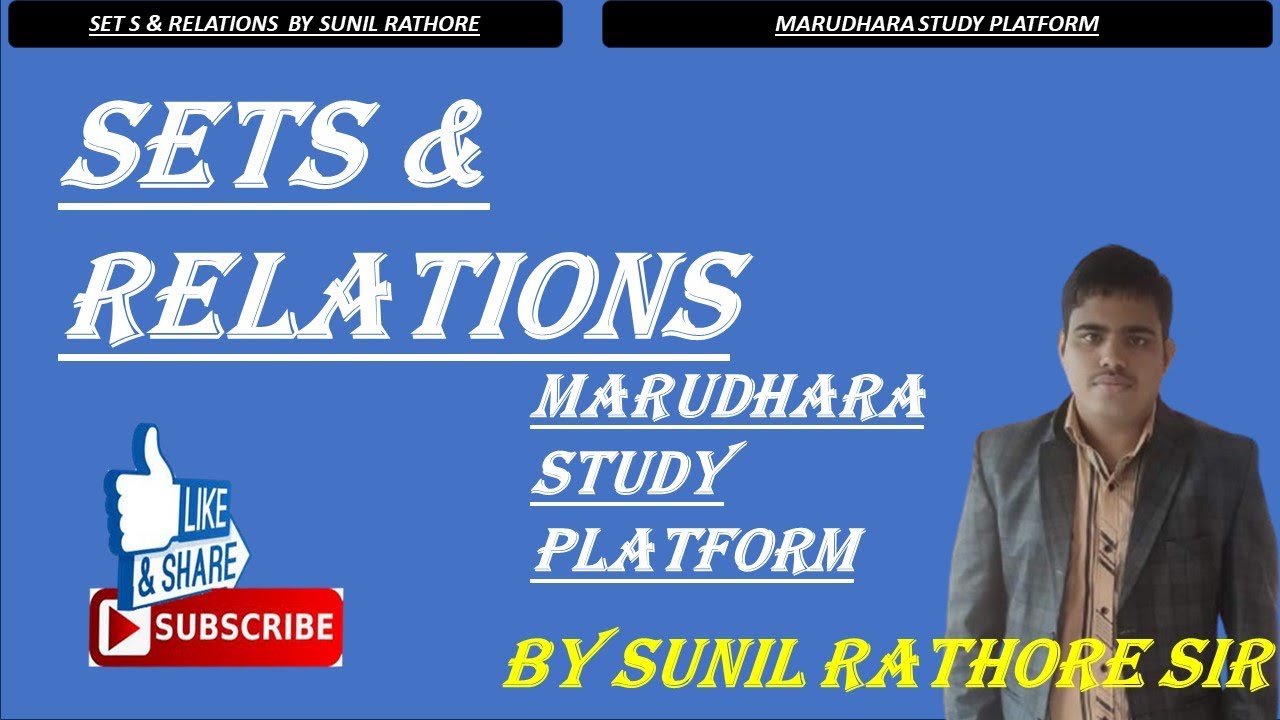 SETS AND RELATION PART -2| USEFUL FOR RPSC ,DSSSB,KVS PGT AND TGT ,NDA, AIRFORCE AND OTHER EXAMS ...