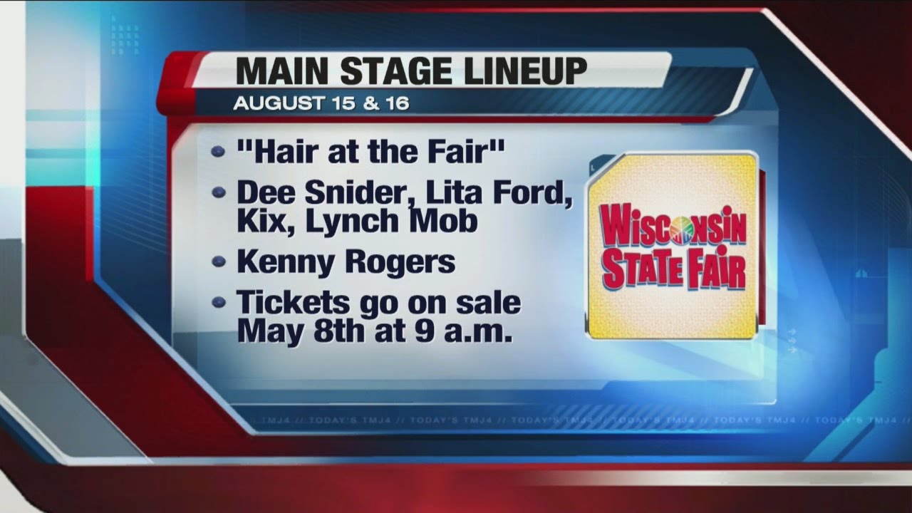 Wisconsin State Fair announces main stage lineup - YouTube