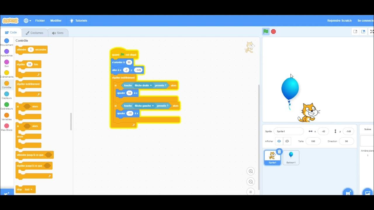 initiation à scratch partie 1 - YouTube