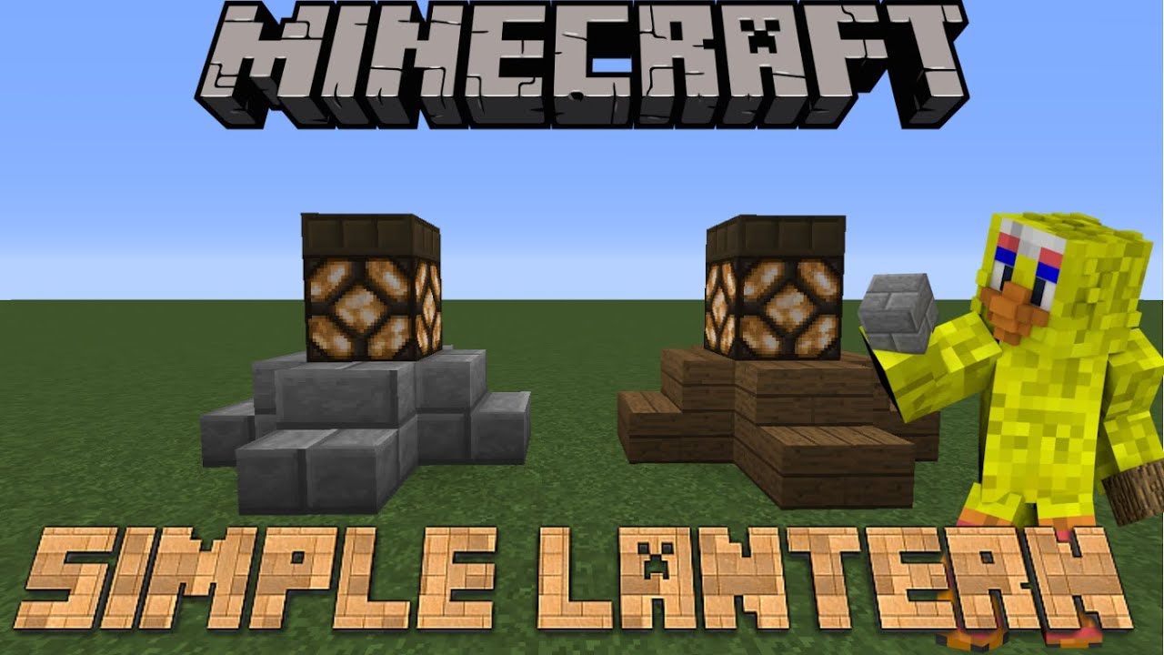 Minecraft Simple Lantern Design! - YouTube