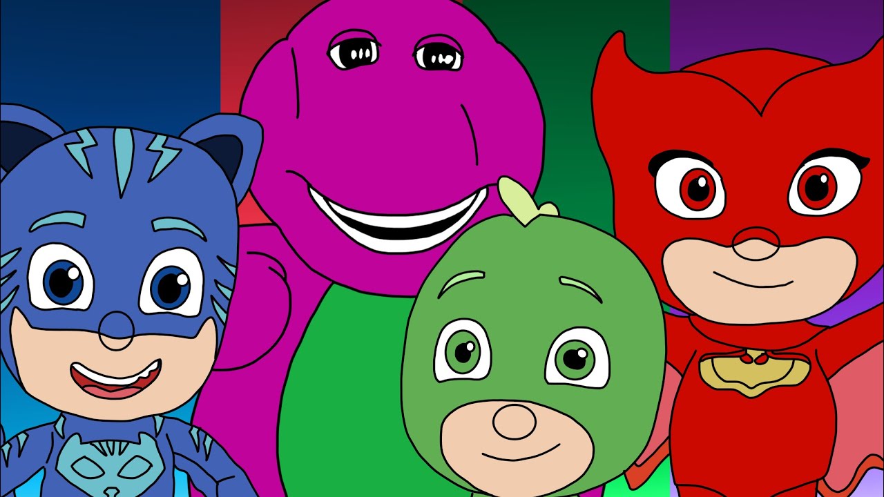 Barney Doll Wink HomeMade 122 (PJ Mask Edition) ️💙💚 - YouTube