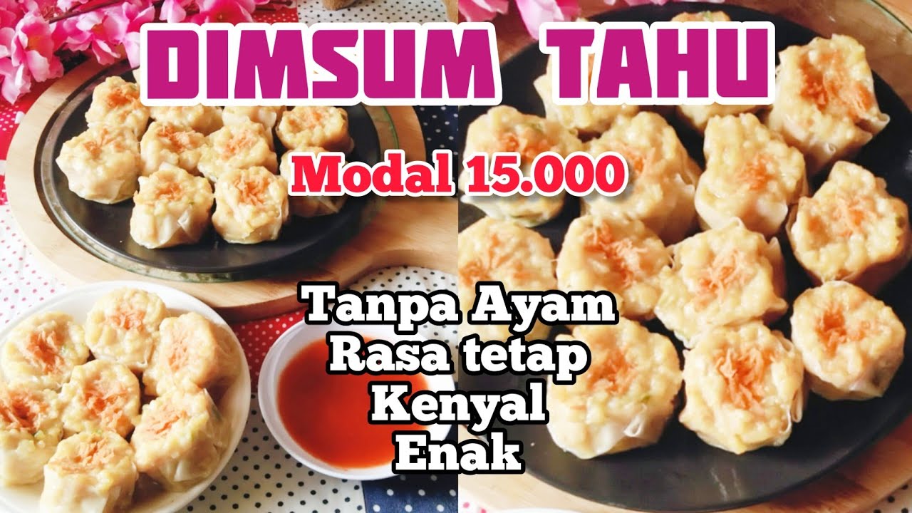 Resep dan Cara Membuat DIMSUM TAHU Tanpa AYAM - Bahannya Murah - YouTube