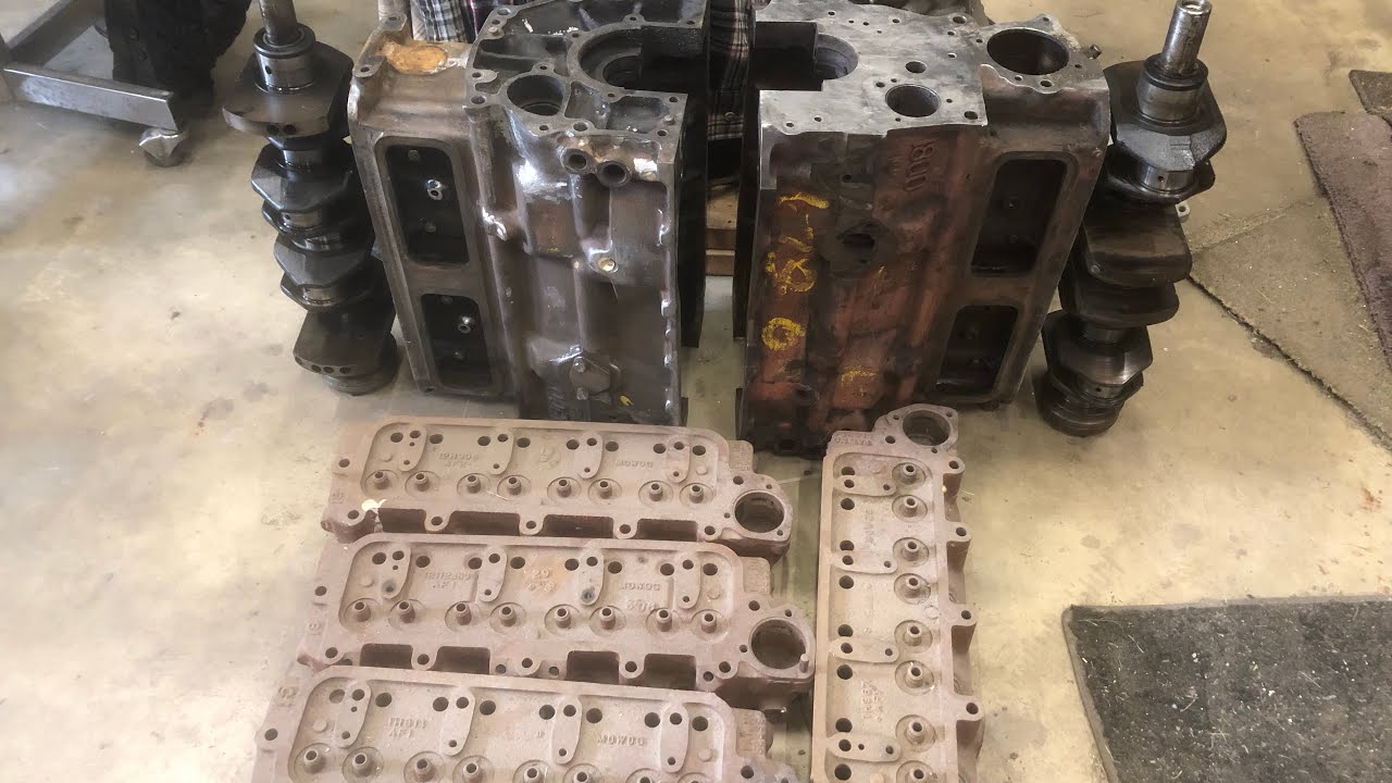 Tearing down a couple of MGB engines to rebuild - YouTube