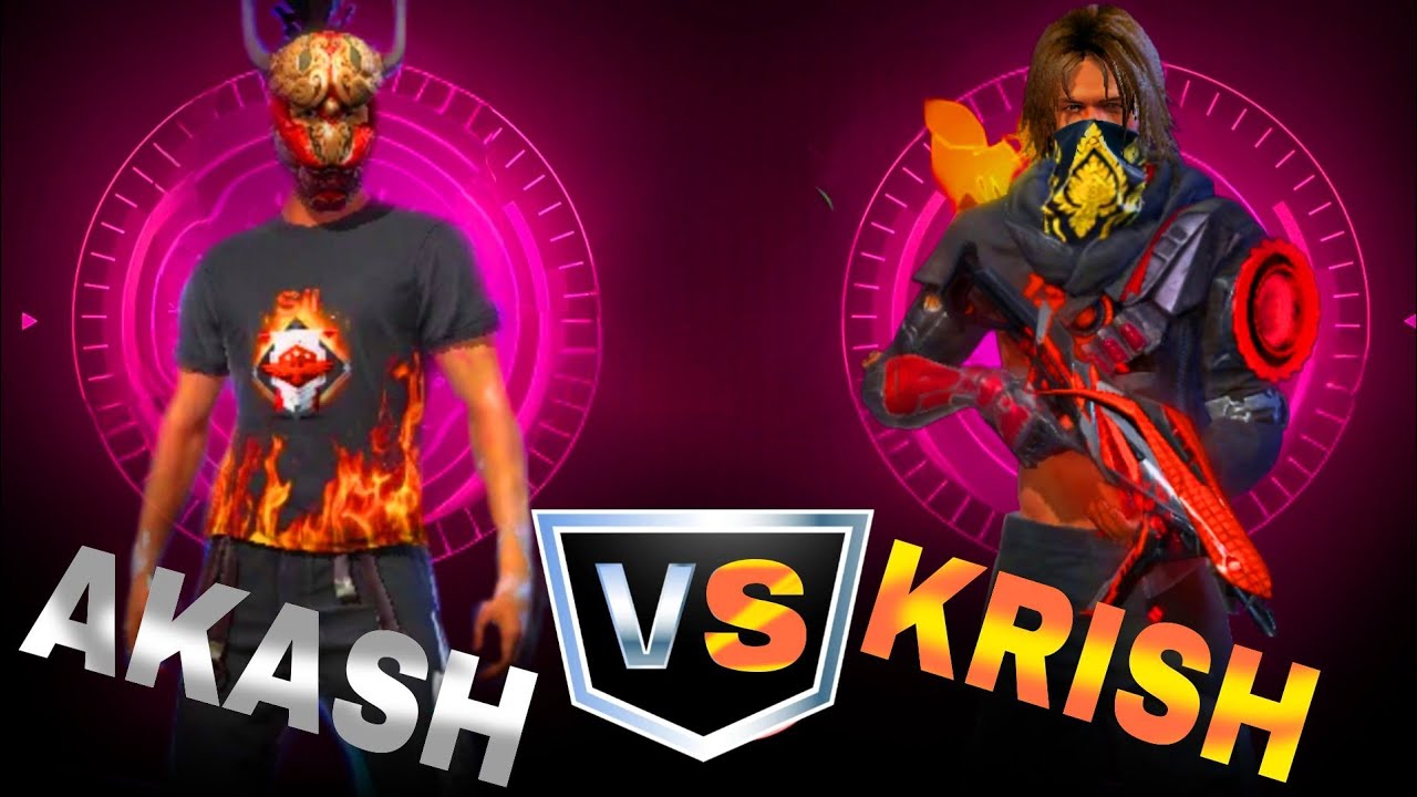 AKASH Vs KRISH FREE FIRE CUSTOM GAMEPLAY ️😱 KRISH CHALLENGED ME 1 vs1 ...