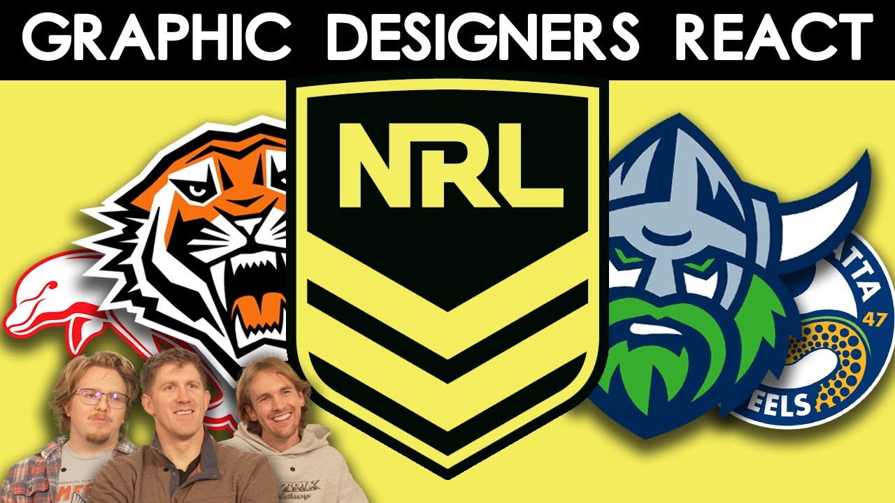 Graphic Designers React to WORST & BEST NRL Logos (National Rugby ...
