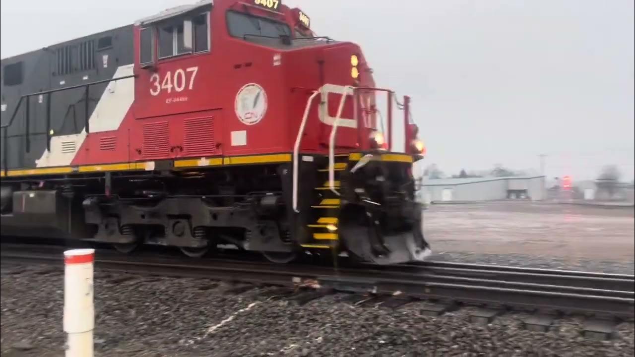 The Canadian National RailRoad Movie Part 100. Featuring CN Trains M345 & M340. - YouTube