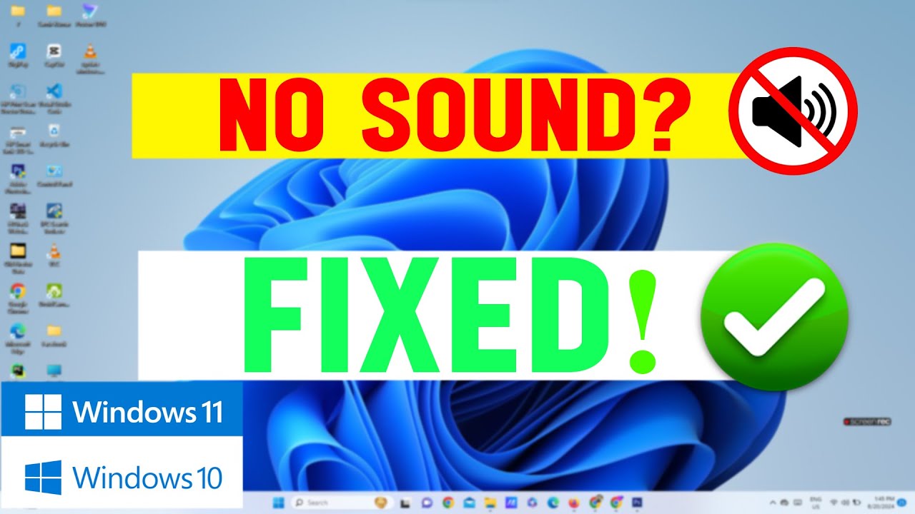 Sound Not Working in Windows? Fix Audio Issues in 3 Minutes! - YouTube