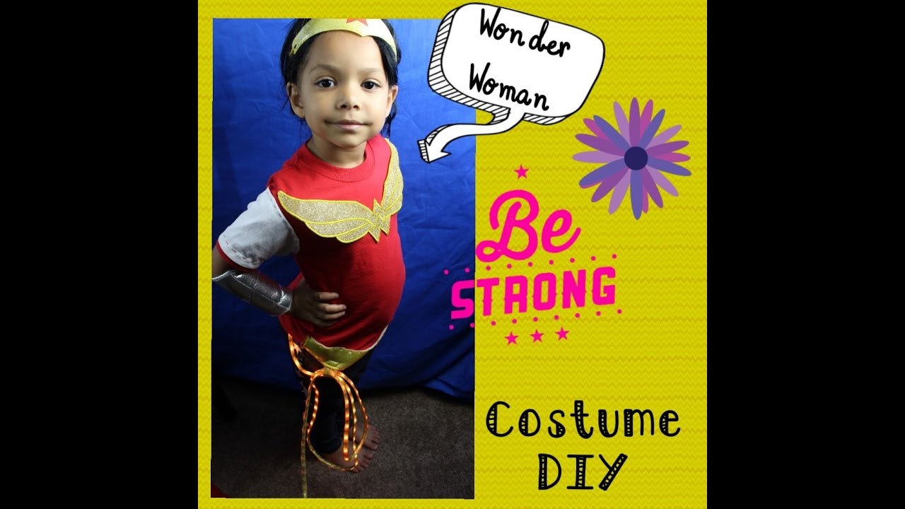 HOW TO MAKE Wonder woman Costume DIY dc superhero girls - YouTube