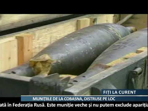 Munițiile de la Cobasna, nimicite pe loc - YouTube