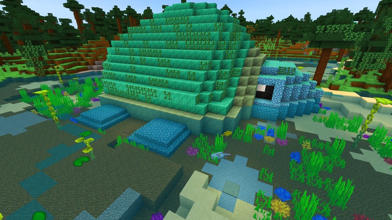 Turtle House - minecraft - cliffs and caves - ps5 - YouTube