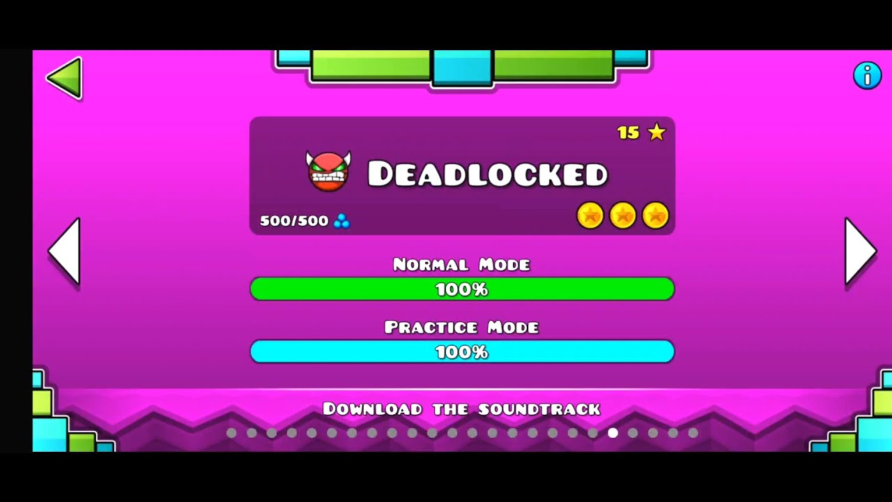 Geometry Dash - Deadlocked 100% (ALL COINS) - YouTube