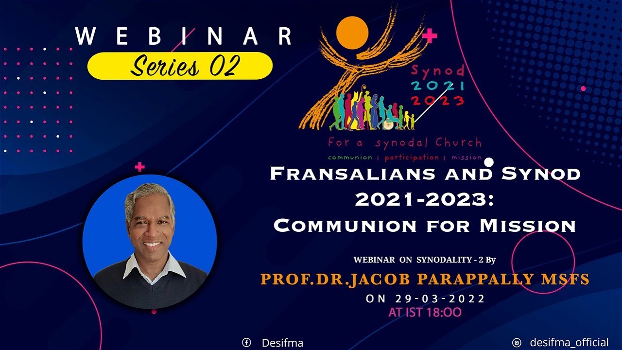 |WEBINAR ON SYNODALITY -2 By Prof.Dr.JACOB PARAPPALLY MSFS | On 29-03 ...