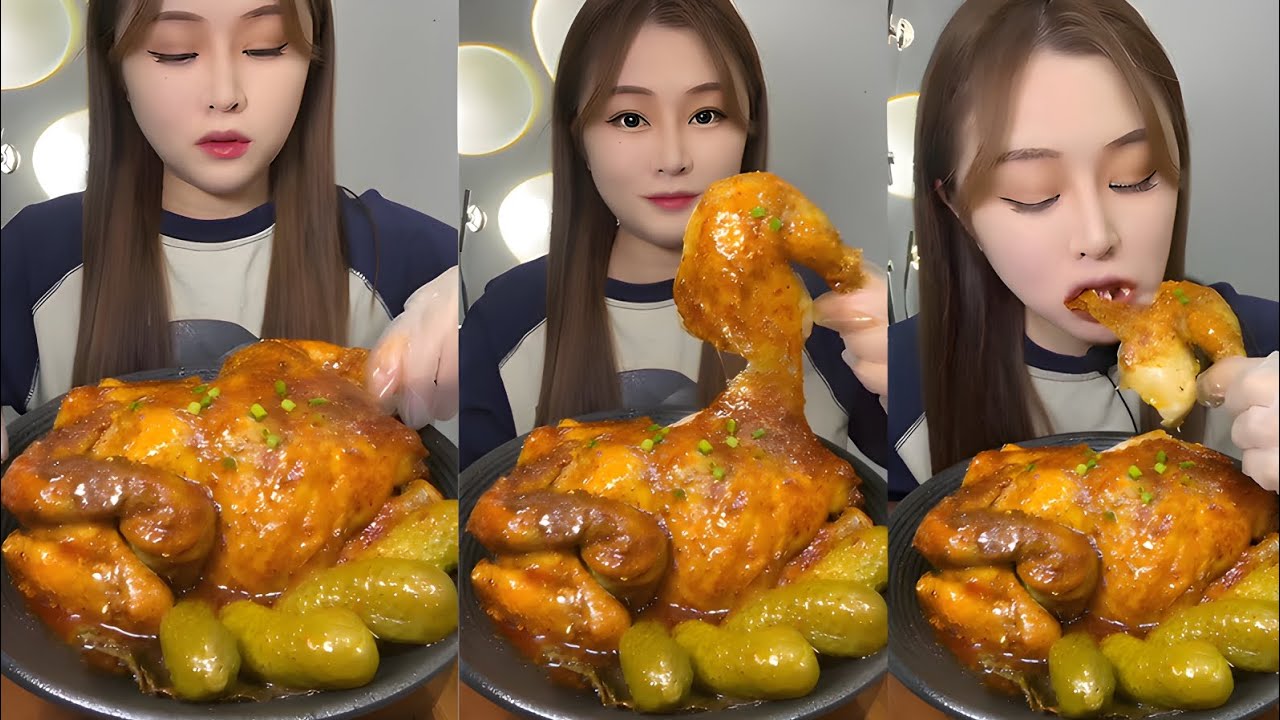 ASMR CHICKEN EATING MUKBANG | Chinese Eating Show - YouTube