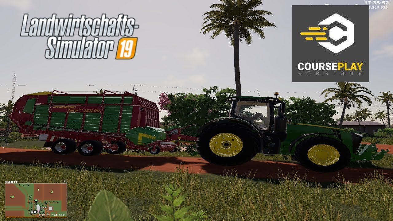 LS 19 Courseplay Tutorial #5 Ladewagen Probleme behoben - YouTube