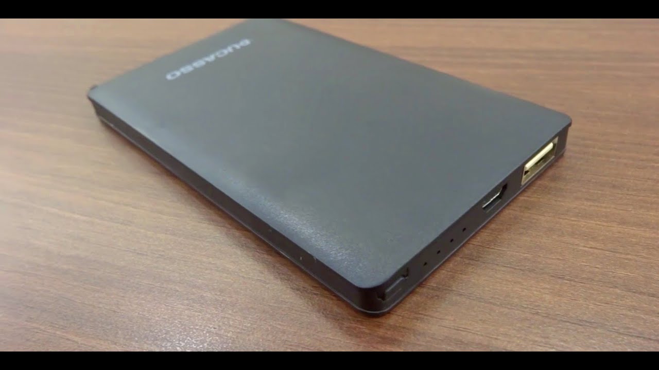 Corseca Power Bank DMB4355 Review slim and sleek power bank ever - YouTube