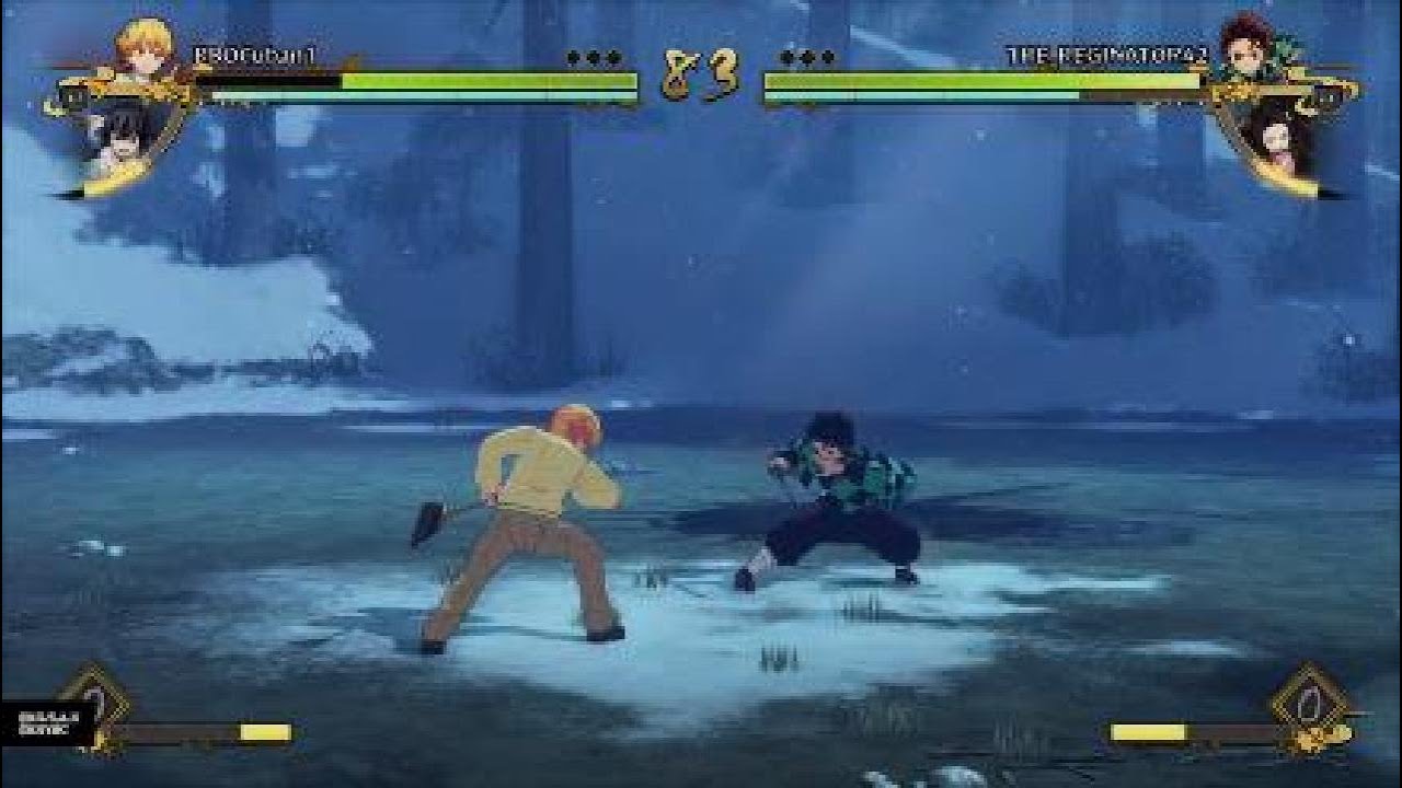 Academy Zenitsu vs Tanjiro epic fight - Demon slayer The Hinokami ...