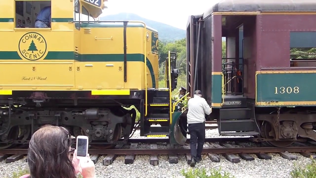 Conway Notch Train Engine Reposition - YouTube