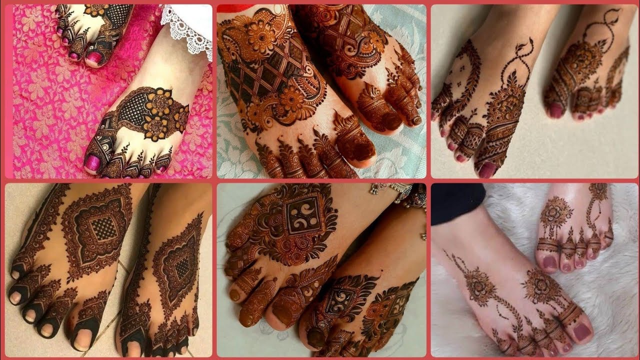 Most Beautiful & Stylish Arabic & Dubai Feet Fingers Mehndi Designs ...