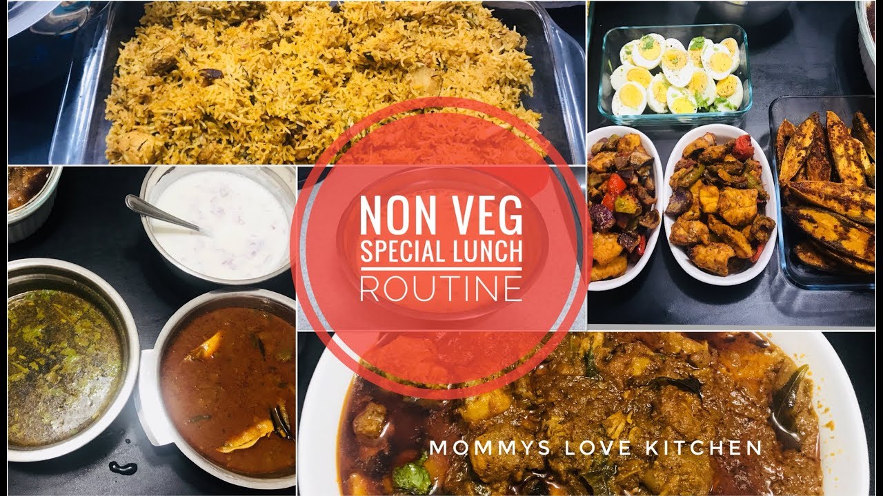 Special Non Veg Lunch Routine In Tamil| weekend lunch menu | Non veg ...