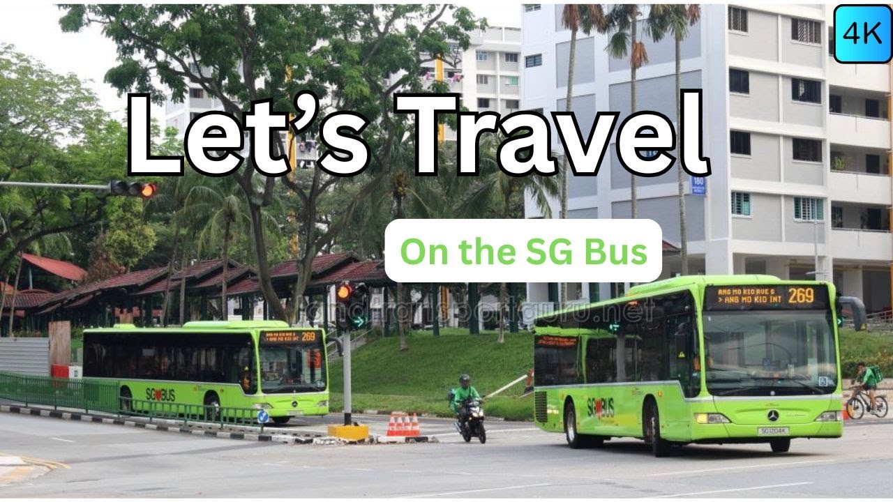Let's travel on the SG Bus | Singapore | City view | SG | 4K Video ...