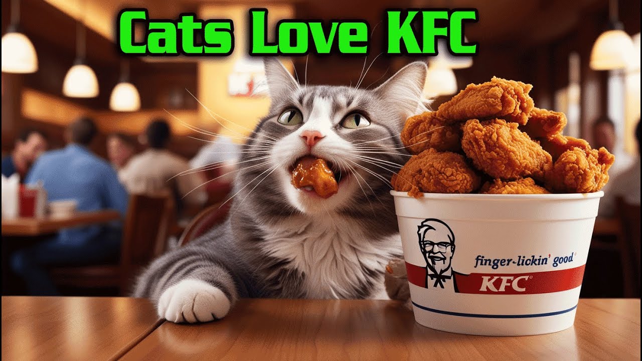 CATS LOVE KFC - YouTube