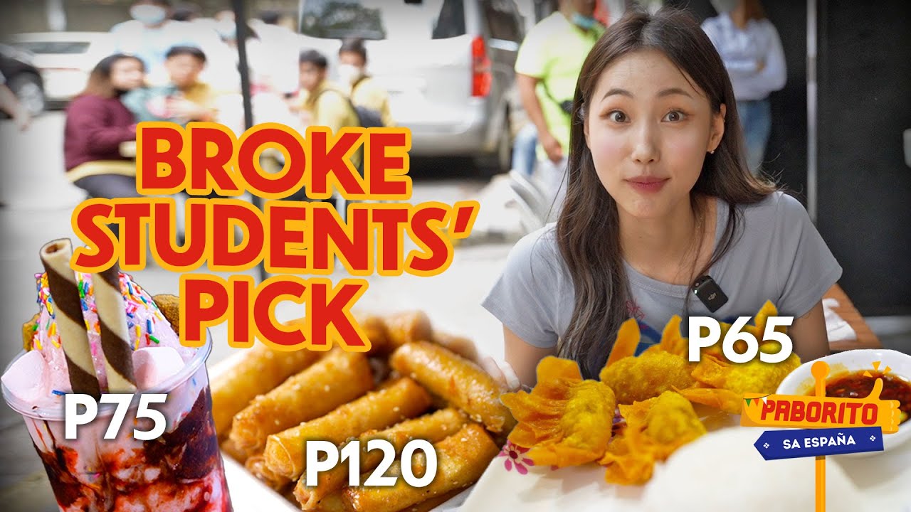 Korean’s Trendy Filipino College Food Trip! | PABORITO in España - YouTube