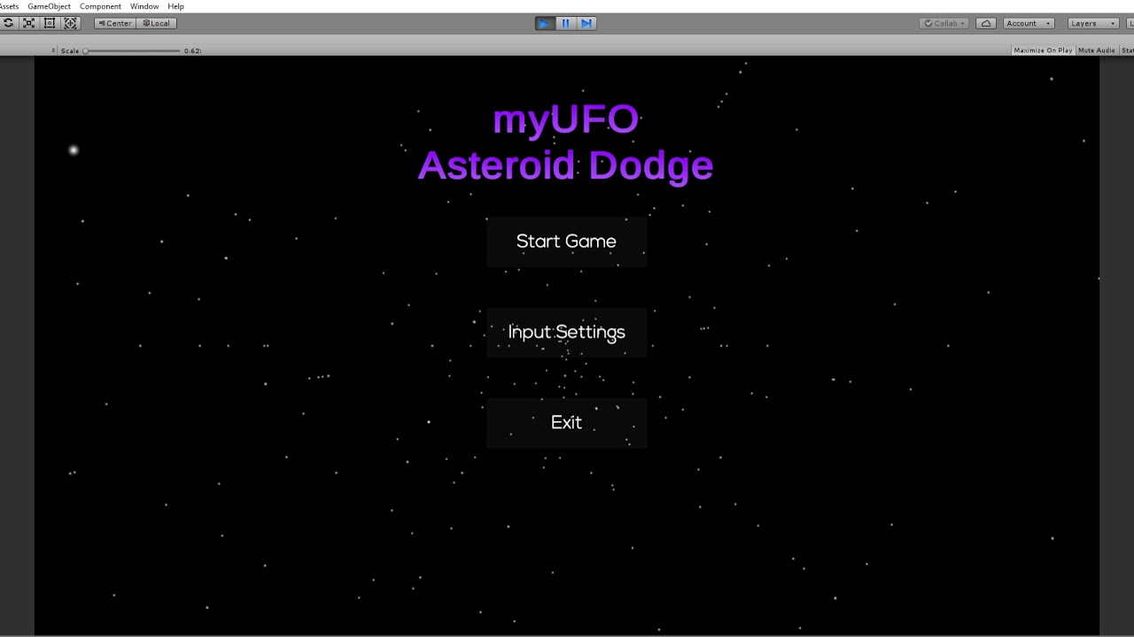 myUFO - Asteroid Dodge - Main Menu - YouTube