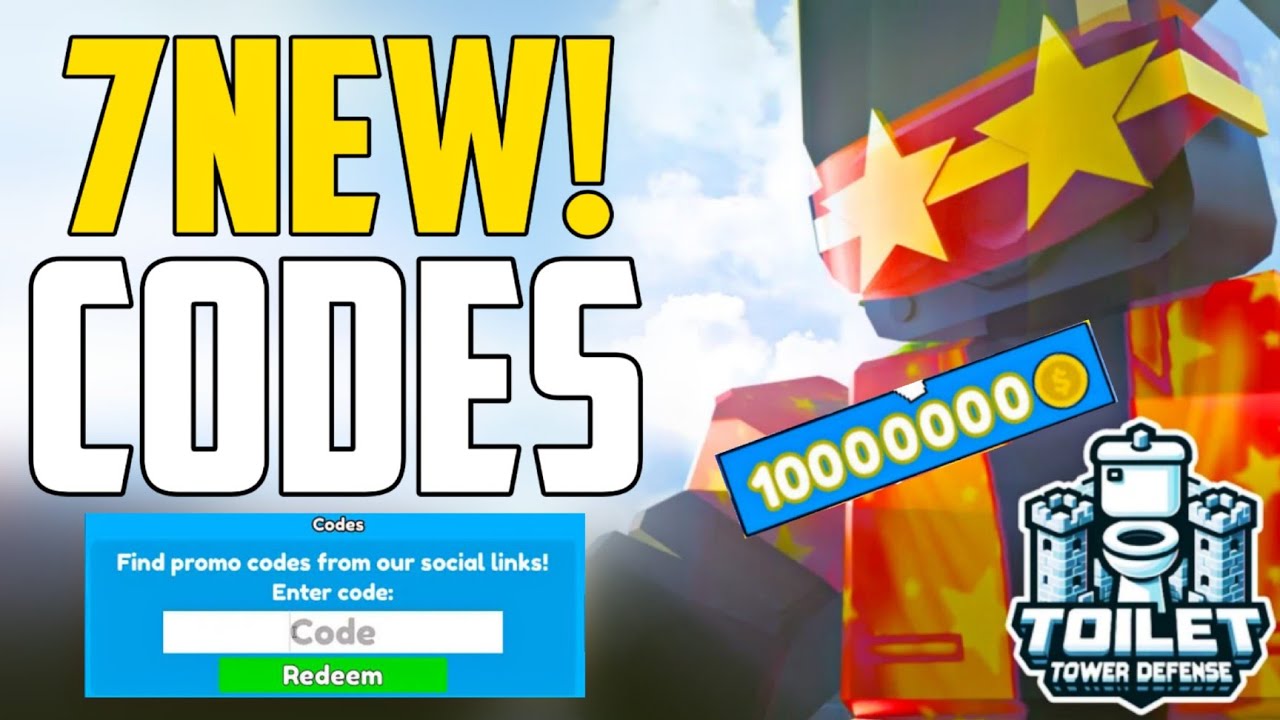 💥NEW UPDATE💥(🏖️EP 76 PART1) TOILET TOWER DEFENSE CODES ! ROBLOX TTD ...
