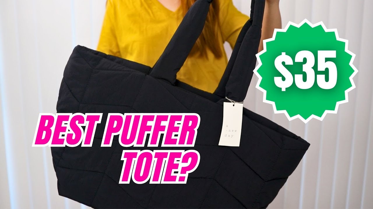 The Best Puffer Tote Ever from Target | A New Day Everywhere Tote - YouTube