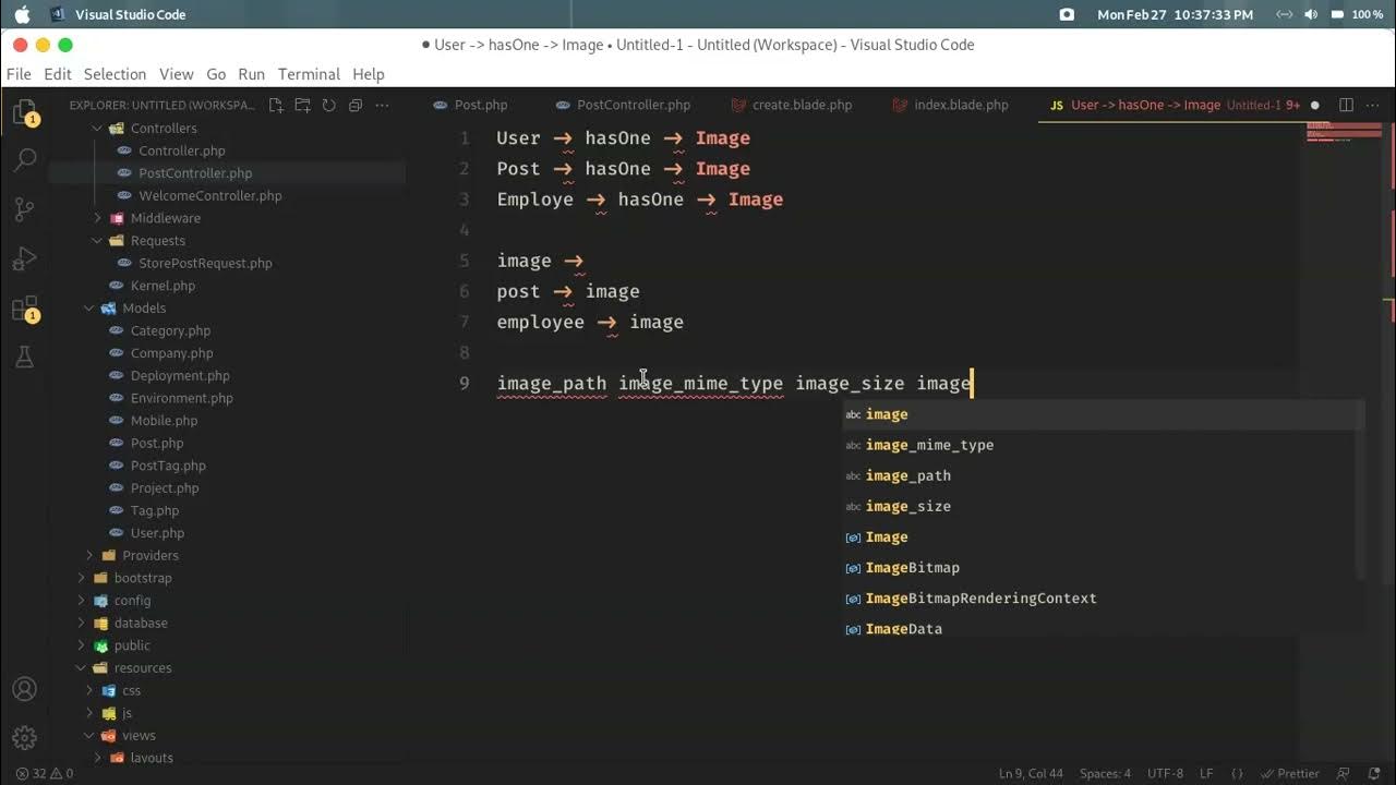 Laravel Eloquent Relationship - One to One Polymorphic introduction - YouTube