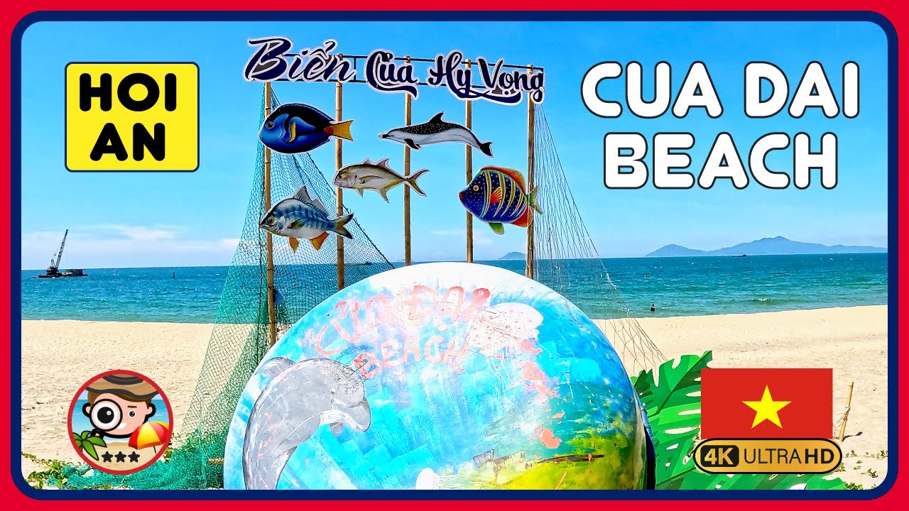 Cua Dai Beach Vietnam 🇻🇳 (The Ideal Entertainment Place In Hoi An!) 4K ...