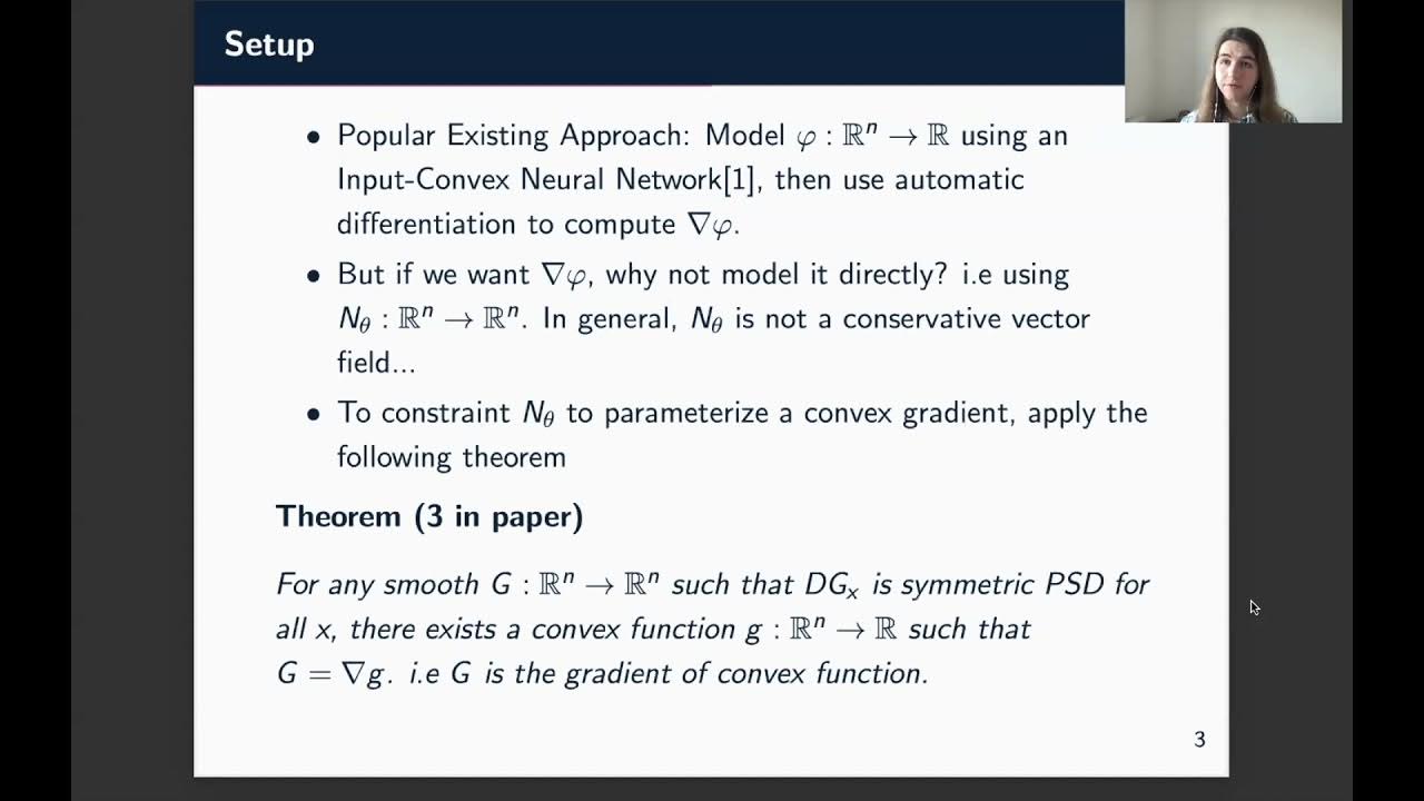 Input Convex Gradient Networks - NeurIPS 2021 OTML Spotlight Talk - YouTube