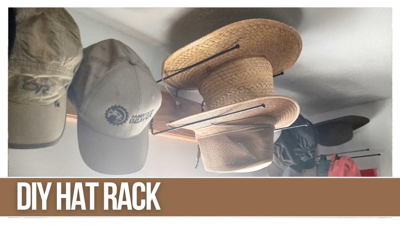 HOW TO BUILD A CLOSET HAT RACK - YouTube